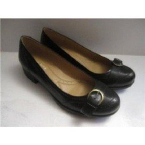 Naturalizer | Shoes | Naturalizer Prema Black Leather Perforated Brass ...